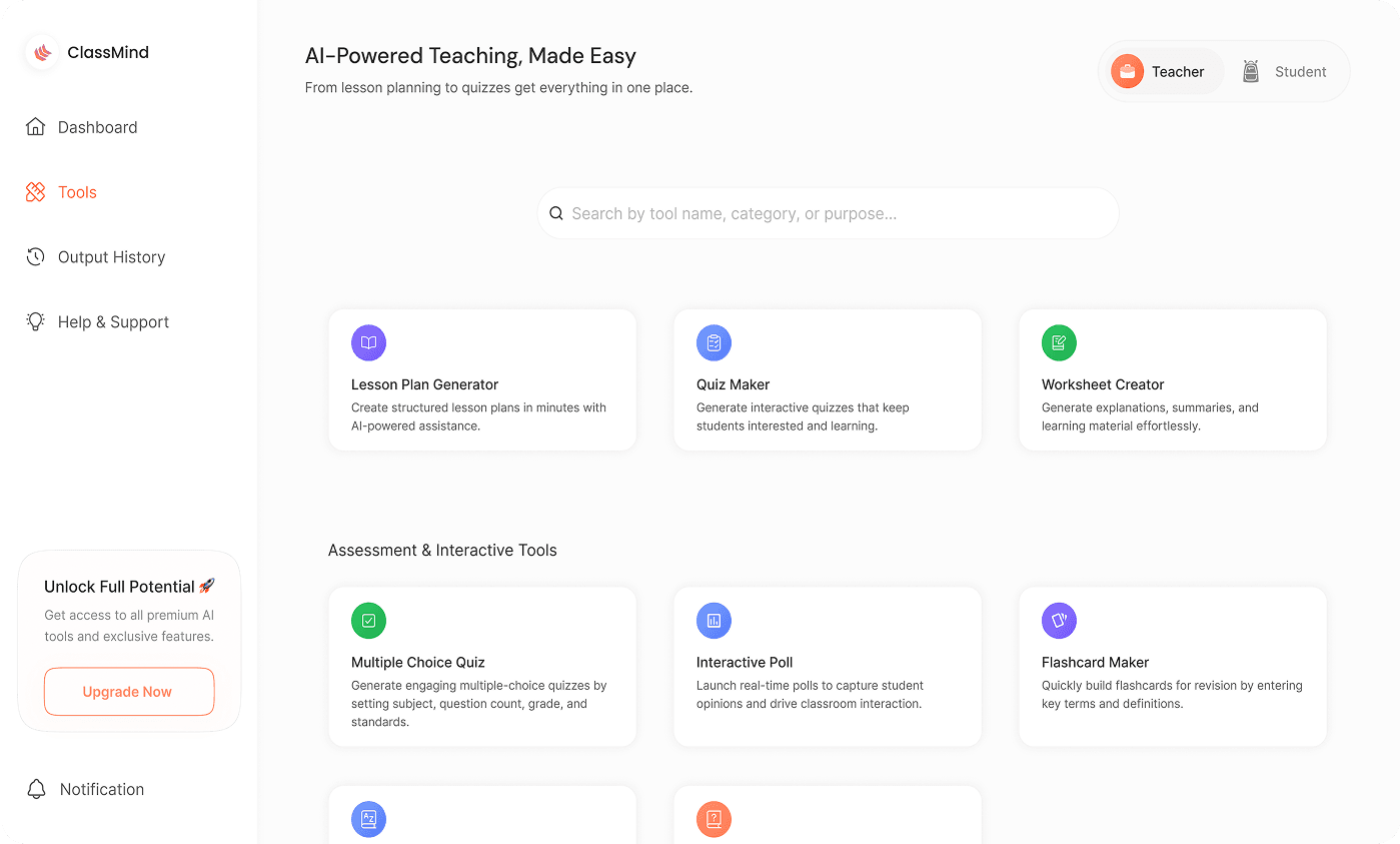 ClassMind - AI for Educators and Learners